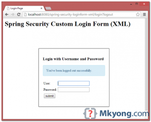 Spring Security Custom Login Form Example - Mkyong.com