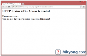 Spring Security form login using database - Mkyong.com