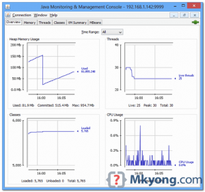 jConsole - JMX remote access on Tomcat - Mkyong.com