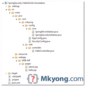 Spring Security Hello World Annotation Example - Mkyong.com