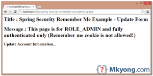 Spring Security Remember Me Example - Mkyong.com