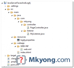 JSF 2 + Log4j Integration Example - Mkyong.com