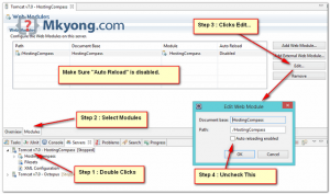 How to configure hot deploy in Eclipse - Mkyong.com