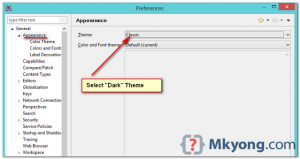How to change Eclipse theme - Mkyong.com