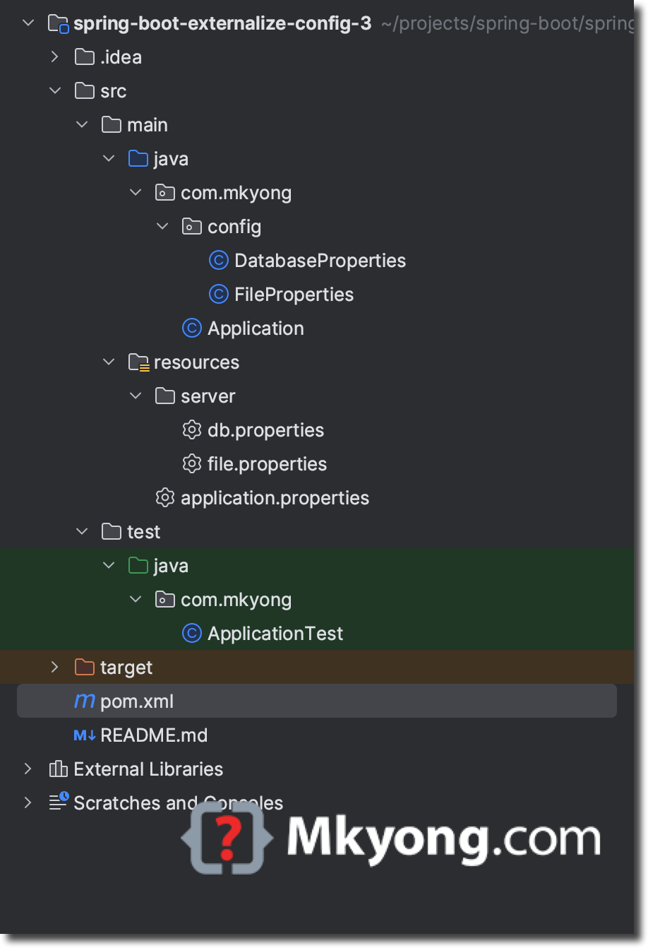 Spring PropertySource Example Mkyong