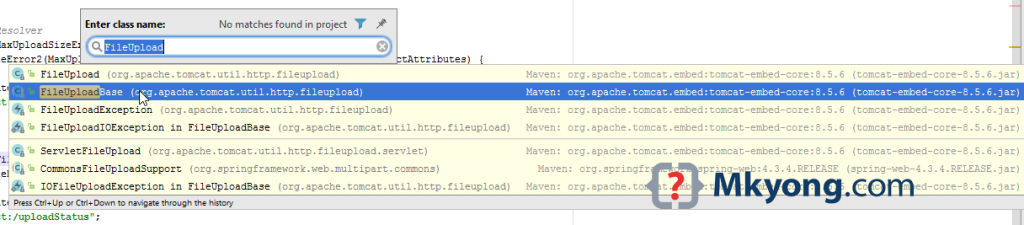 IntelliJ IDEA - How to know this class belongs to which JAR - Mkyong.com