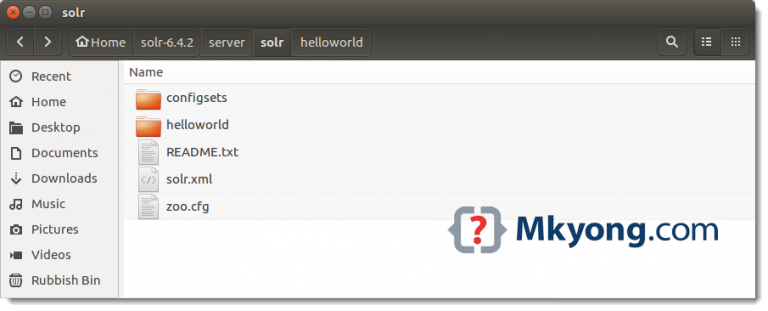 Apache Solr Hello World Example - Mkyong.com