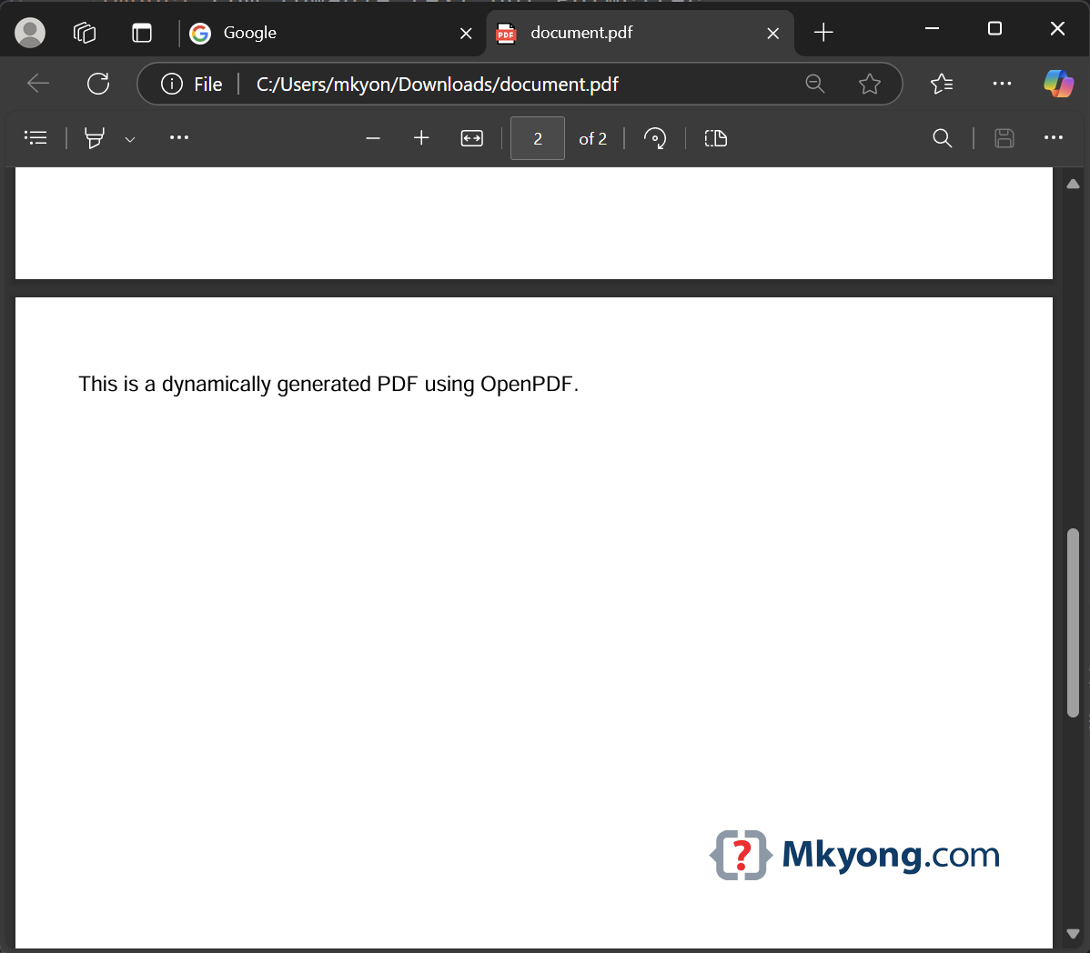 Return PDF file in a Micronaut Controller - Mkyong.com