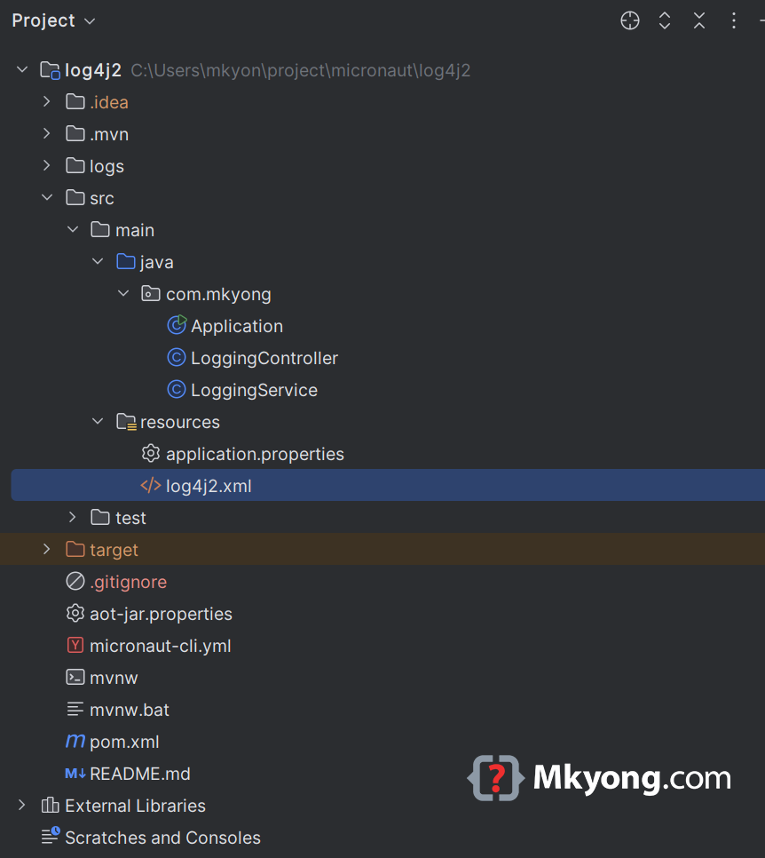 Micronaut Logging using Log4j2 - Mkyong.com